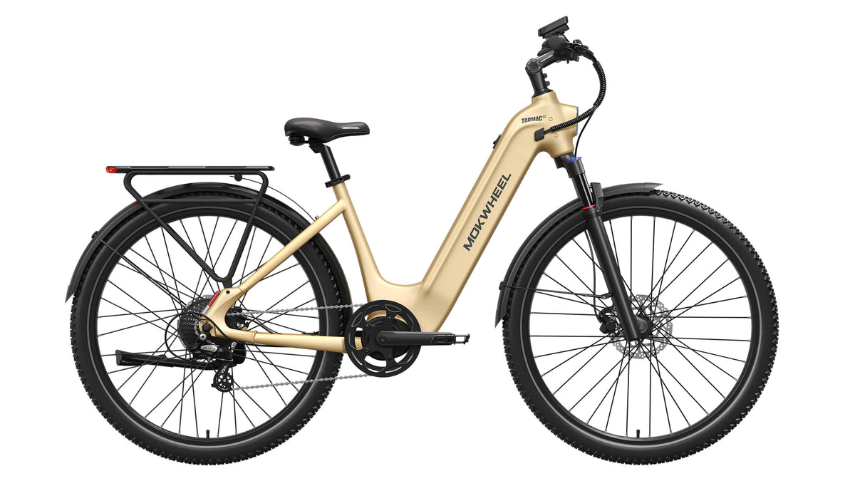 Mokwheel Tarmac ST Commuter Electric Bike -Hazelnut Yellow– Van Kam ...