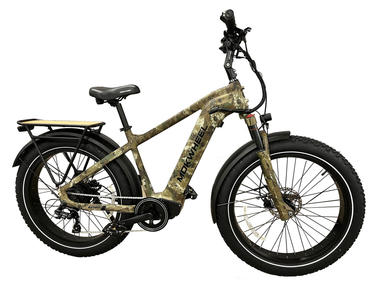 MOKWHEEL Basalt Electric Bike Large- Jungle Camo– Van Kam Truck & Trailer