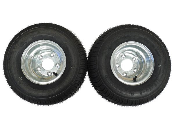 18.5 X 8.5 - 8 (215/60-8) GALVANIZED Snowmobile trailer tire & wheel ...